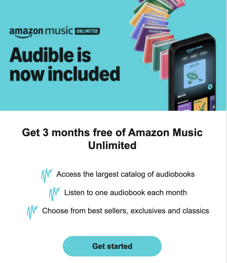Amazon Music Unlimited Now Includes Audible Benefits - Doctor Of Credit